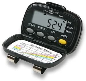 Amazon.com : DMC-07 (Black) Seven-Day Memory Smart Pedometer with Clock ...