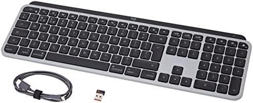 Logitech YR0073 MX Keys Advanced Wireless Illuminated Keyboard for Mac, Backlit LED Keys ...