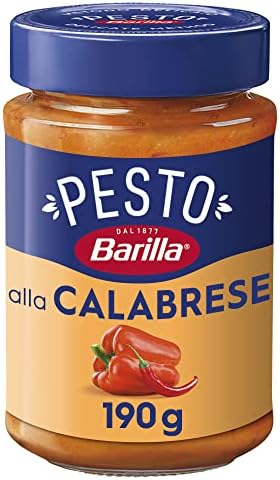 Barilla Pesto Calabrese Pasta Sauce With Chilli Peppers And Italian ...