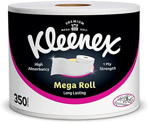 Kleenex Kitchen Paper Towel, Mega Roll Tissue, 1 Roll x 350 Meters ...