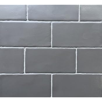 3x6 Graphite Dark Gray Matte Glazed Subway Ceramic Tile Backsplashes ...
