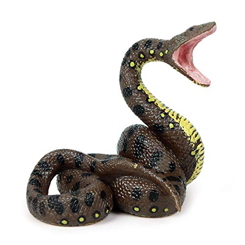 Hosfairy Realistic Open Mouth Snake Model Scary Big Python Model for ...