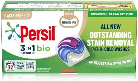 Persil 3 in 1 Bio Washing Capsules laundry capsules for a powerful ...