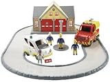 Fireman Sam Rescue Playset with Road, Vehicles & Figures: Amazon.co.uk ...