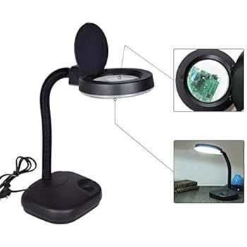 Amazon.com: LightAccents Battery Operated Lighted Magnifier Desk Lamp ...