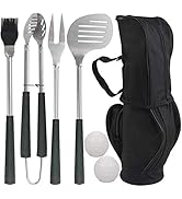 Amazon.com: POLIGO 7pcs Golf-Club Style BBQ Grill Accessories Kit with ...