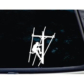 Amazon.com: Lineman Vinyl Decal Big: Automotive