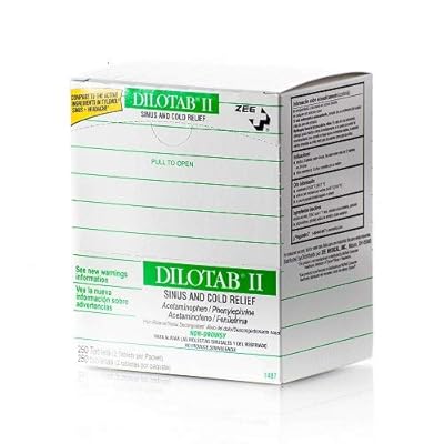 Dilotab II Allergy, Sinus and Cold Relief 250 Nepal | Ubuy