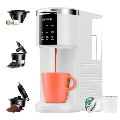 KIDISLE Single Serve Coffee Machine, 3 in 1 Pod Coffee Maker for K Cup ...
