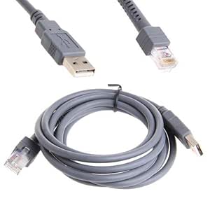 1.8Meter USB Barcode Scanner Cable for Zebra, Symbol scanners ...
