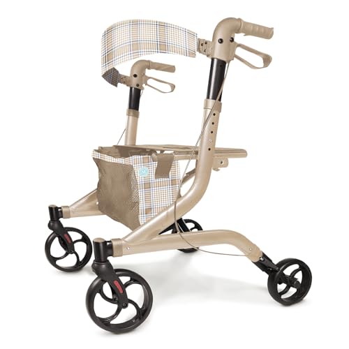 Medline Martha Stewart Euro Style Rollator for Seniors, Post-Recovery ...