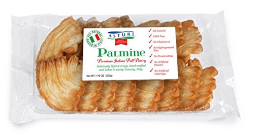 ASTURI, Palmine, Premium Italian Puff Pastry, 7.76 oz, Pack of 6 ...