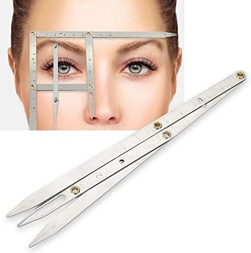 سعر Eyebrow Ruler Nofaner Eyebrow Measuring Sliding DIY Ruler Reusable ...