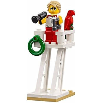 Amazon.com: LEGO City MiniFigure: Beach Lifeguard (w/ Lifeguard Tower ...