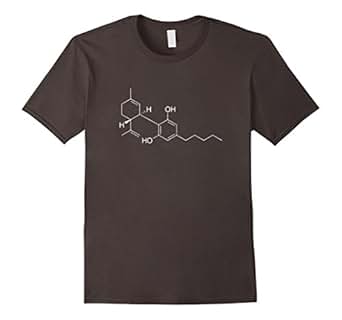 Amazon.com: CBD - Cannabidiol Molecule T-Shirt: Clothing