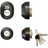 Amazon | LIXIL (リクシル) TOSTEM ドア錠セット (MIWA DNシリンダー) シャイングレー Z-1A2-DDTC | 補助錠・錠前