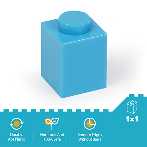 Etarnfly Classic Building Bricks, 160 Piece 1x1 Building Blocks STEM ...