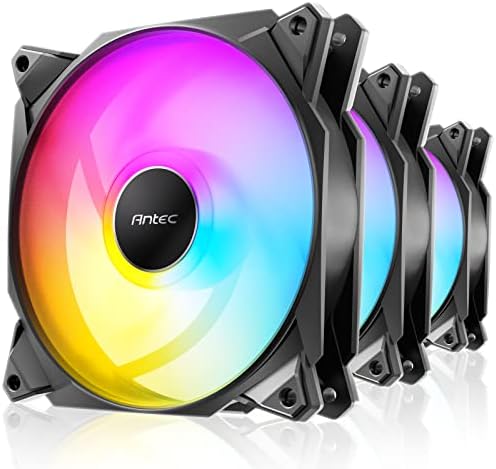Antec RGB Fans, Case Fans 5V-3Pin Addressable RGB Fans, 120mm Fan with Controller, Motherboard ...