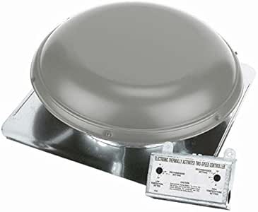 Air Vent 53830 Roof Mounted Gray Power Attic Ventilator Fan 1170 CFM ...