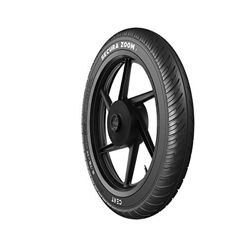 Ceat Secura Zoom F 90/90 -17 49P Tubeless Bike Tyre, Front (Home ...