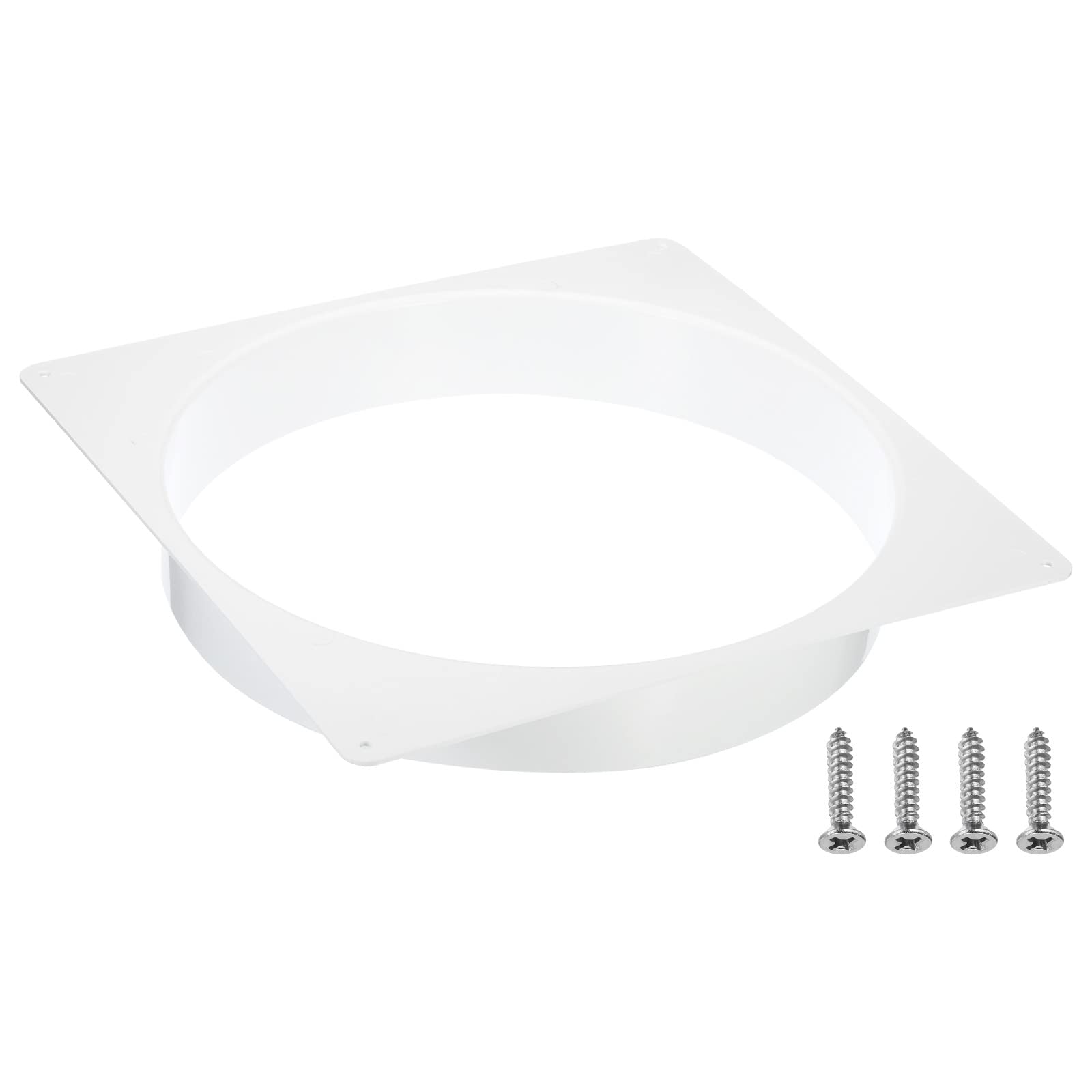 PATIKIL 12" Duct Connector Flange, Dryer Vent Wall Plate Square to ...