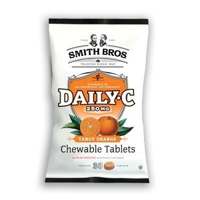 Buy Smith Brothers Daily C Cheweable s - Tangy Orange Flavor - C ...