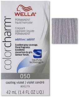 Wella Color Charm Permanent Liquid Creme Hair Color Cooling Violet 050 ...