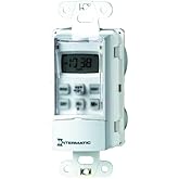 Intermatic ST01 7 Day Programmable In Wall Digital Timer Switch for ...
