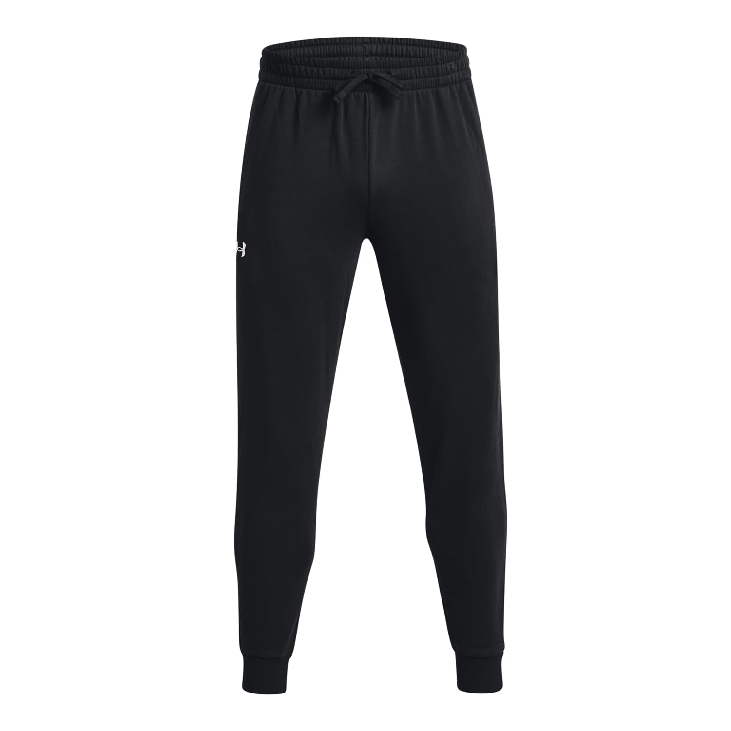 Under Armour Men's Rival Fleece Joggers, (001) Black / / White, Medium Tall for sale | Delran ...