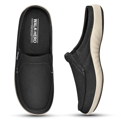 Mens Slippers with Arch Support, Breathable House Slippers for Men with ...