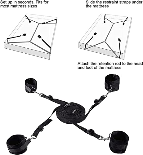 Bed Restraints For Couples Bondaged Restraints Sex Kit Adults Handcuffs ...