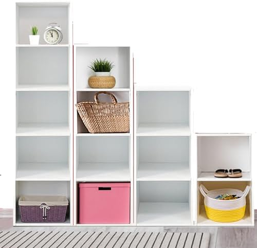 Open Storage Shelving Unit Cube Bookcase, Freestanding Storage ...