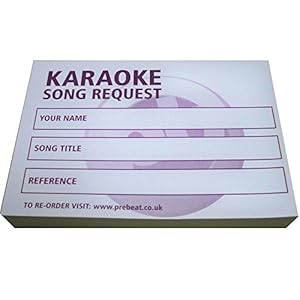 Karaoke Request Slips (100): Amazon.co.uk: Musical Instruments