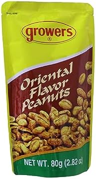 Growers Less Grease Oriental Flavour Peanuts 80 g price in UAE | Amazon ...