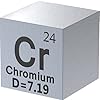 Chromium Cube - Metal Element Cubes - Laser Engraved Density Cube Set ...