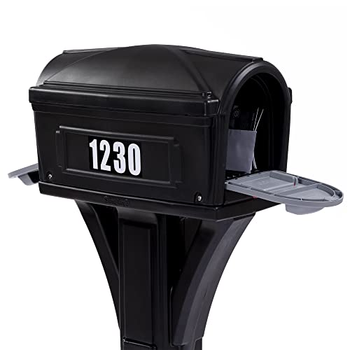 Simplay3 Classic Plastic Residential Mailbox & Post Mount Combo Kit ...