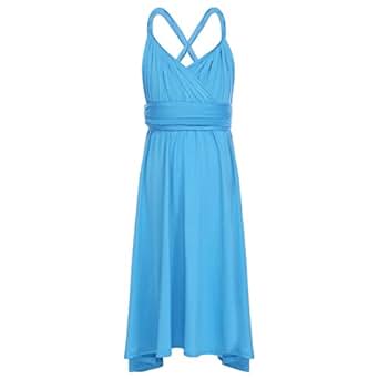 Amazon.com: Kids Girls Summer Infinity Convertible Multi Way Evening ...