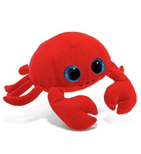 DolliBu Plush Crab Stuffed Animal - Soft Huggable Big Eyes Red Crab ...