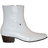 Amazon.com | EZ Tuxedo Men's White Elvis Tribute Boots | Shoes