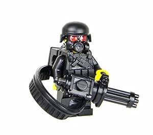 Heavy Gunner Minigun soldier (SKU69)- Battle Brick Custom Minifigure ...