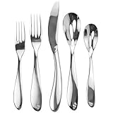 Amazon.com | Splendide Dublin 45-Piece Flatware Set: Silverware ...