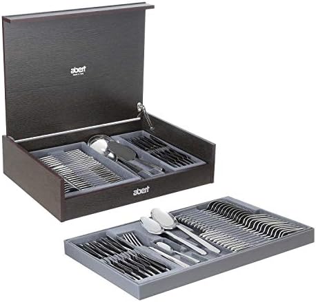 Abert Splendido Cutlery Set - Silver, 77 Pieces price in Egypt | Amazon ...