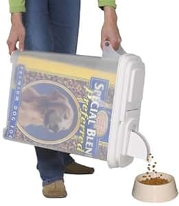 Pet Supplies : 8-Gallon Extra Large Pet Food Dispenser (Clear Container ...