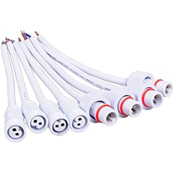 Amazon.com: ALITOVE 5 pairs 3 Pin 3 Core Waterproof IP65 Male Female Plug LED Connector with ...