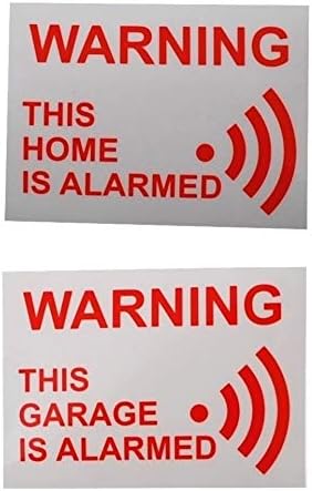 Home & Garage Alarm Warning Window Stickers – BigaMart