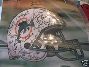Miami Dolphins 17-0 Undefeated Team Autographed Poster - Autographed ...