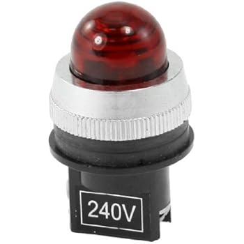 Water & Wood AC 240V Red LED Power Indicator Pilot Single Light Lamp ...