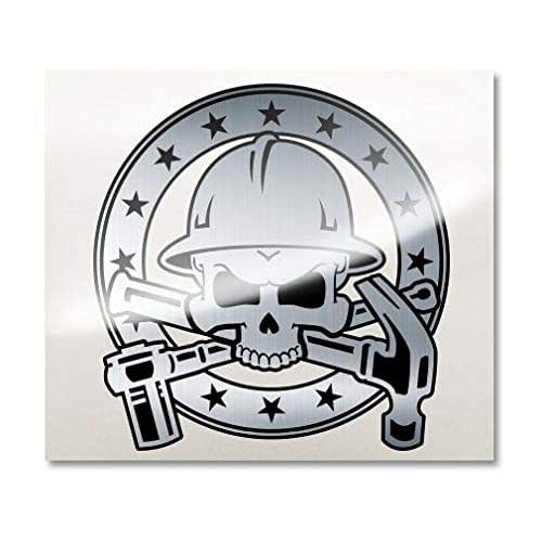 Amazon.com: Scaffolder Skull Crossbones Scaffolding Decal Sticker - CIR ...