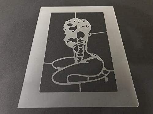 Amazon.com: Pin Up Girl Stencil #1 Reusable 10 mil Thick 8in x 10.5in ...