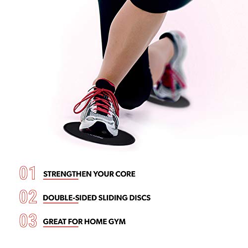 DMoose Fitness Core Slider, Dual Sided Gliding Discs for Any Surface ...